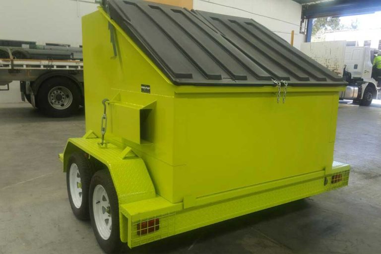 Skip Bin Trailer for Sale, Enclosed Rubbish Trailers - SWT Trailer