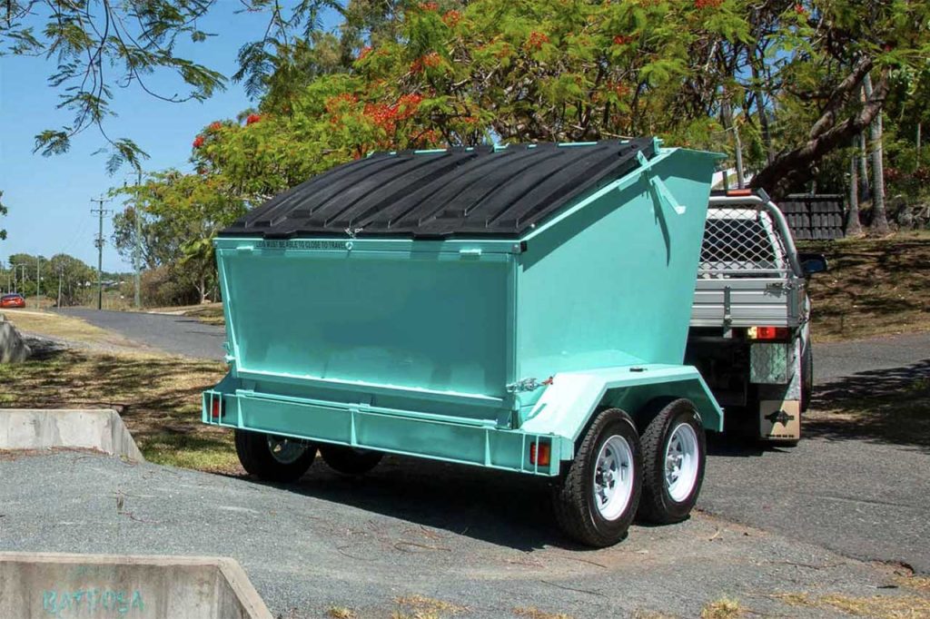 Skip Bin Trailer for Sale, Enclosed Rubbish Trailers - SWT Trailer